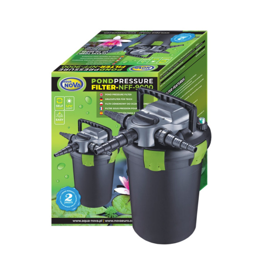 Aqua Nova NFF-9000 – filtr ciśnieniowy z UV i samoczyszczeniem do 9000 l Sklep Akwarystyczny.EU